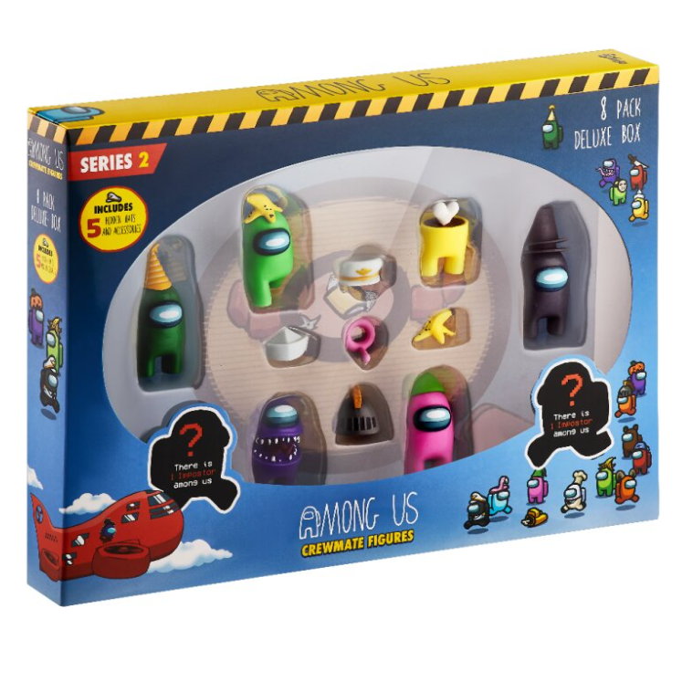 Among Us Crewmate Figures deluxe Green 8-Pack - Andre tal ...