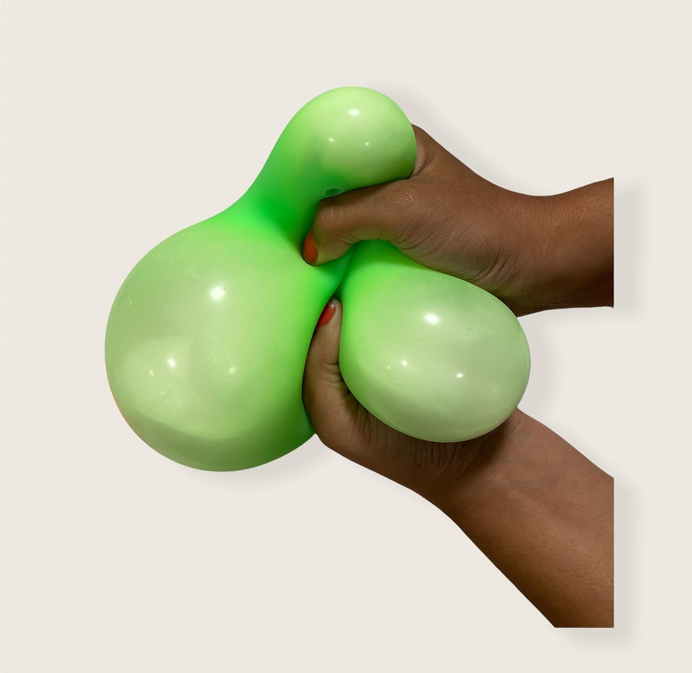 Super Soft Squishy Jumbo XL Neon Ball Grøn - Squishy - Modellervoks ...