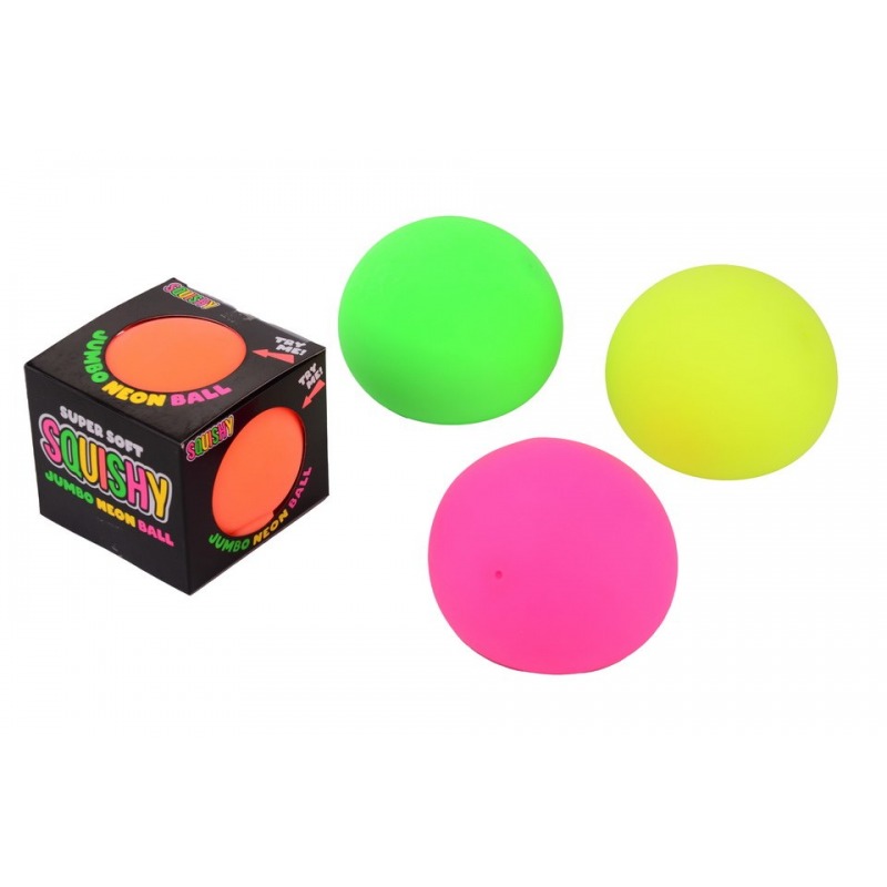 Super Soft Squishy Jumbo XL Neon Ball Grøn - Squishy - Modellervoks ...