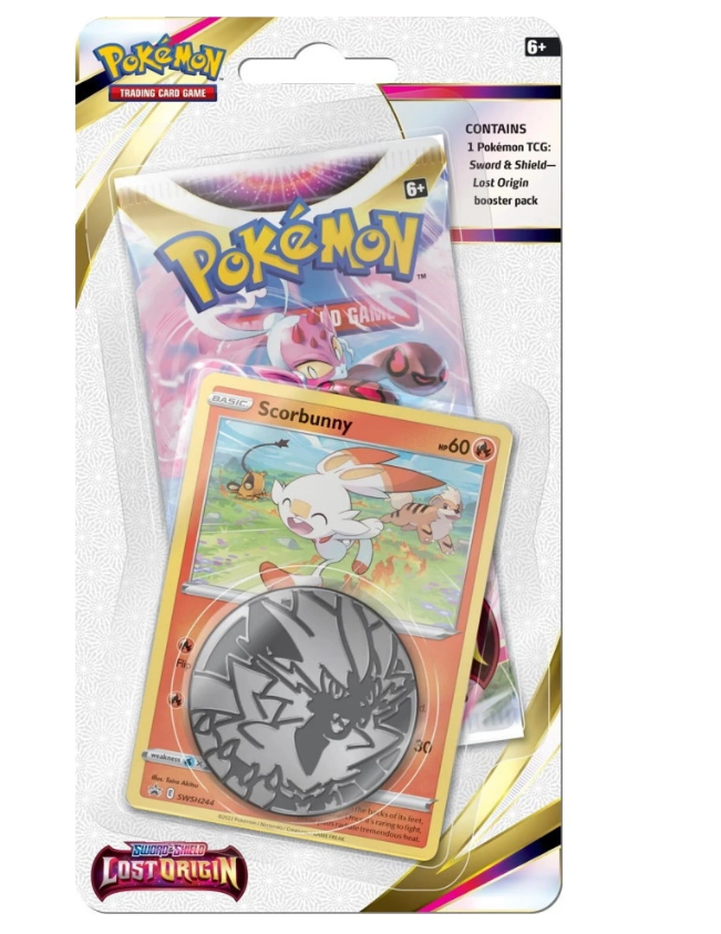Pokémon Lost Origin Scorbunny Checklane Booster Samlekort - Presenttips ...